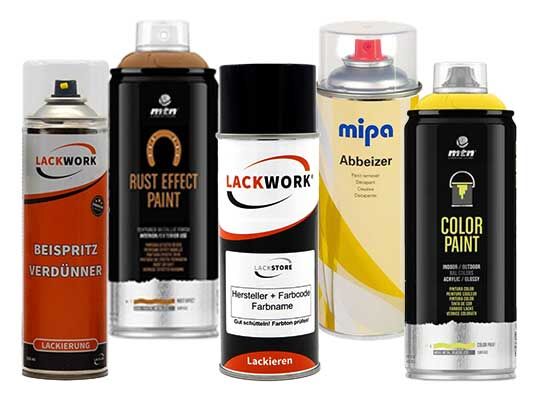 Onlineshop rund um alle Lacke, Autolack, Spraydosen