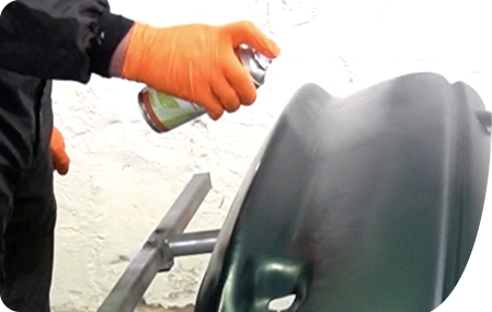 Stoßstange lackieren mit Spraydose
