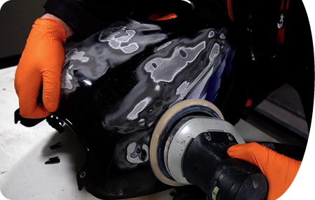 Motorrad lackieren mit Spraydose