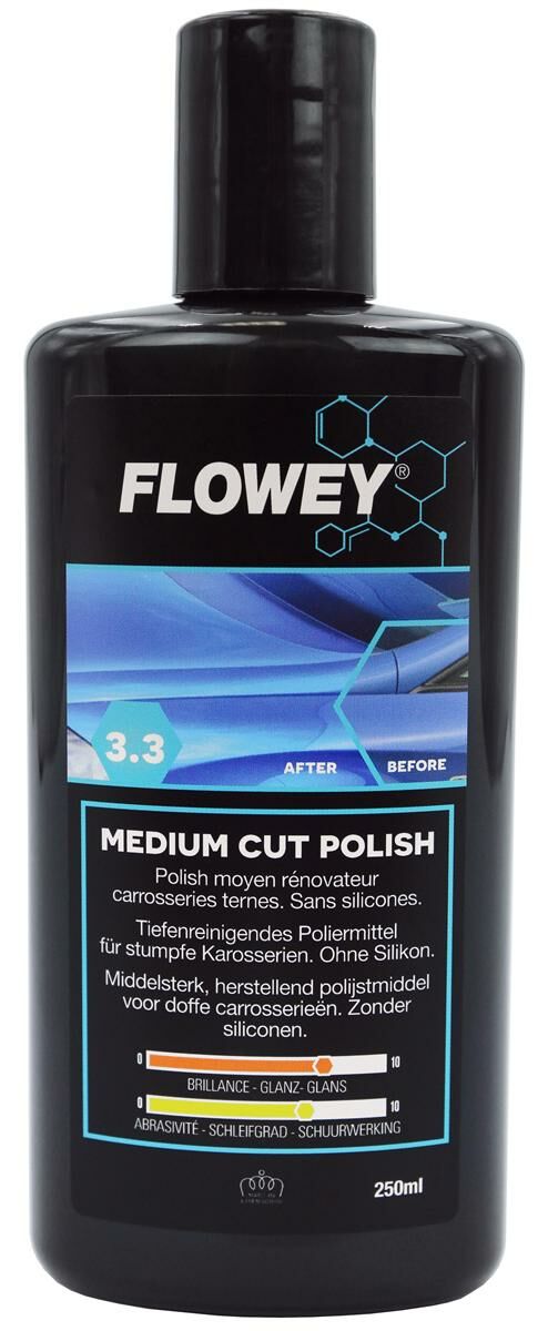Flowey 3.3 Medium Cut Polish 250 ml - Onlineshop rund um Lacke, Autol ...